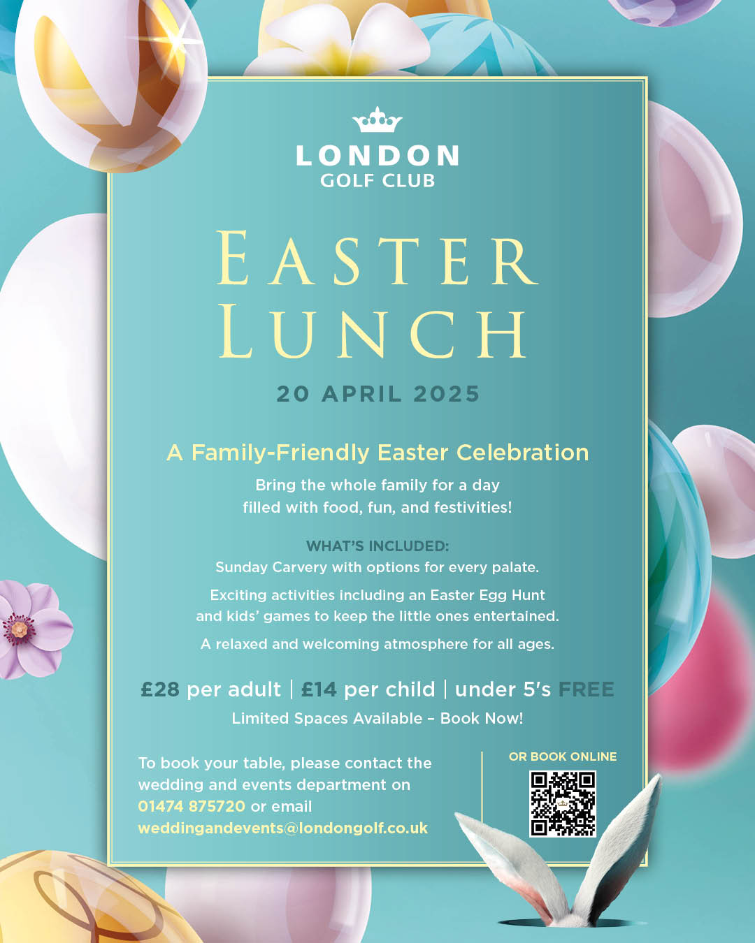 Easter Sunday Lunch - Menu Choices - London Golf Club